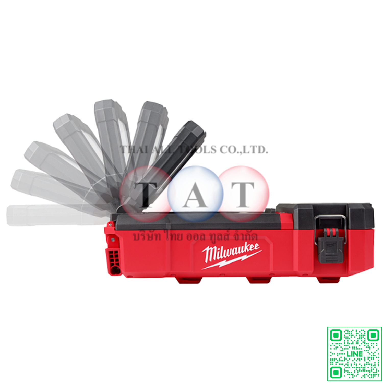 Milwaukee M12 PAL-0 ไฟส่องพื้นที่ LED 1400 ลูเมน พร้อมช่องชาร์จ USB - เครื่องมือช่าง THAI ALL ...