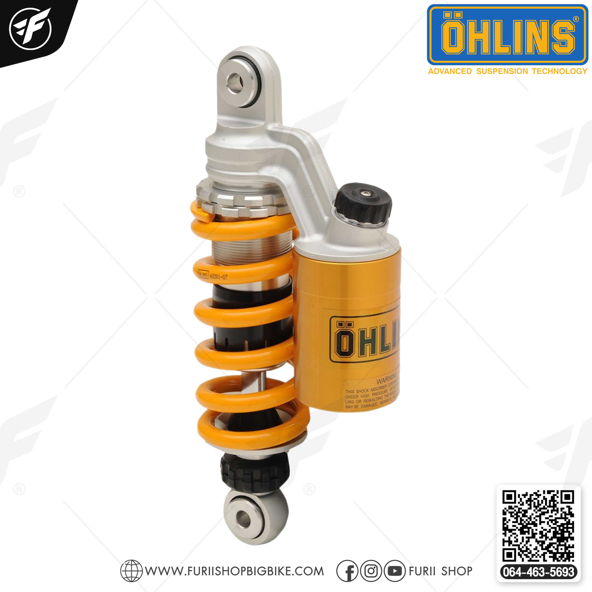 สปริงโช้คหน้า OHLINS FSK112 FOR DUCATI SCRAMBLER : Inspired by LnwShop.com (v2)