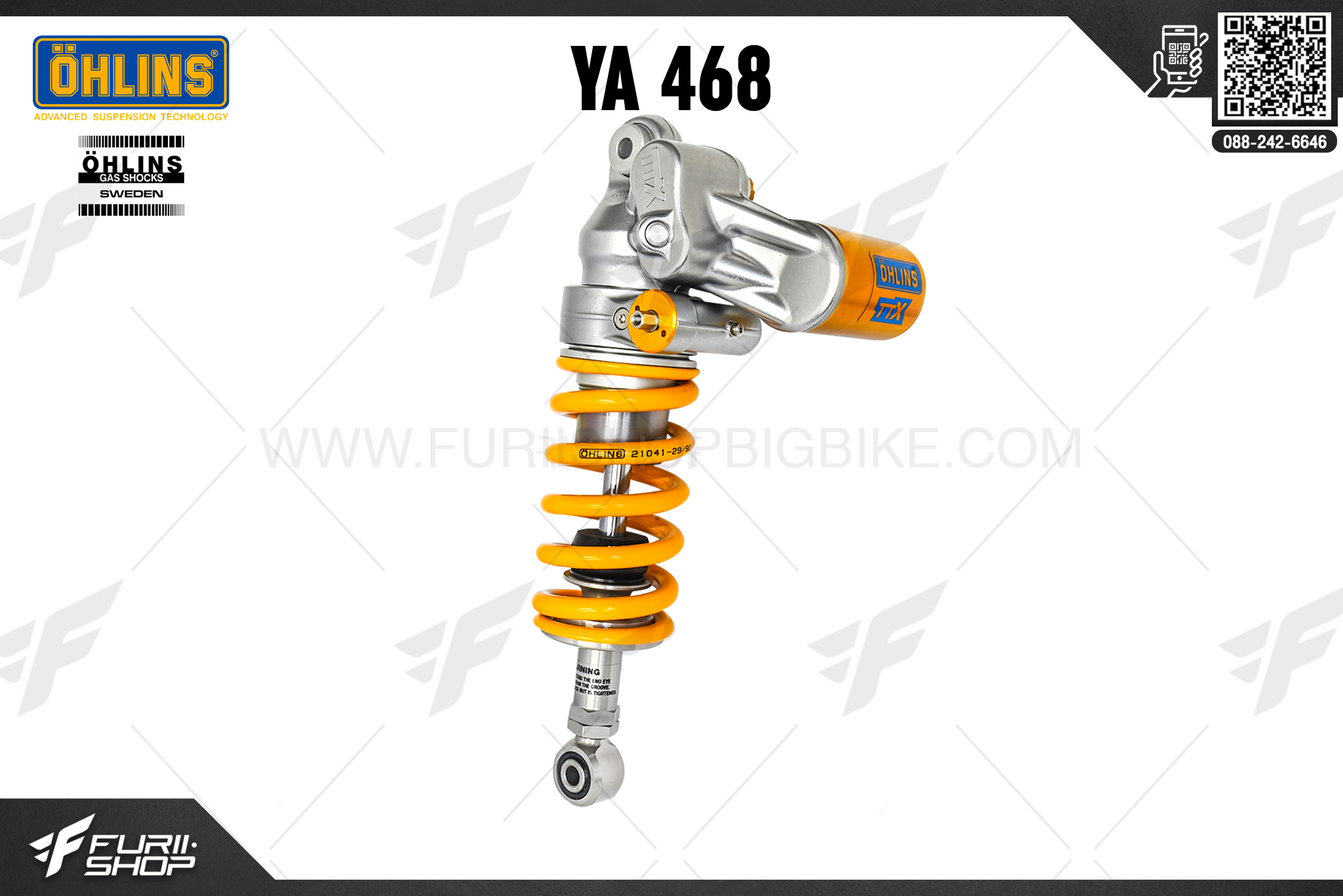 โช๊คหลัง OHLINS Sweden YA468 Yamaha YZF-R1, R1M, MT-10 : Inspired by LnwShop.com (v2)