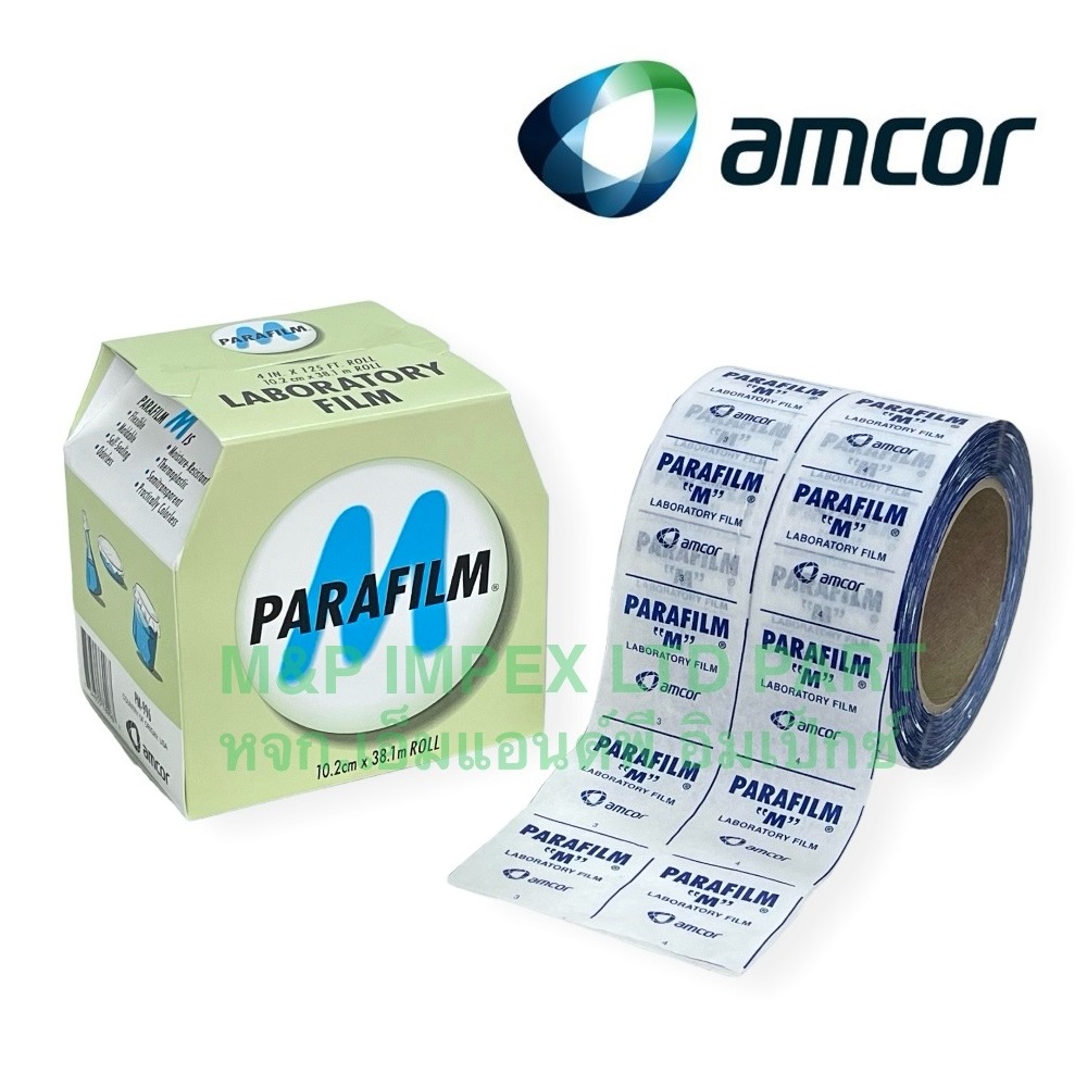 amcor® Parafilm® M, พาราฟิล์ม เอ็ม, 4 นิ้ว ยาว 125 ฟุต - M&P IMPEX ...